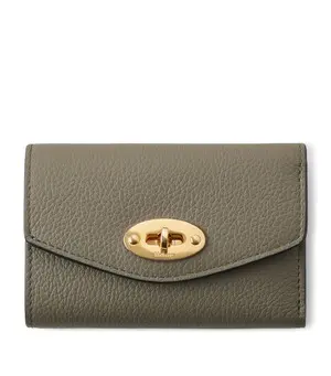 Mulberry Leather Folded Darley Wallet Green