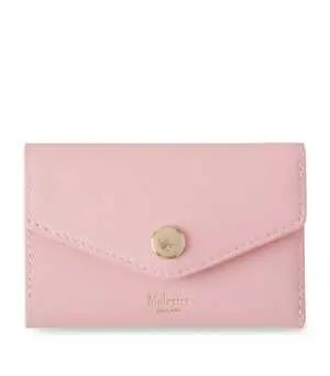 Mulberry Leather Folded Multi-card Wallet Pink