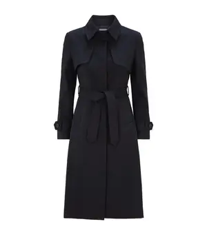 Sandro Pleated Trench Coat