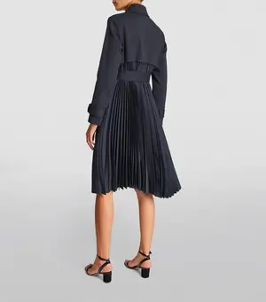 Sandro Pleated Trench Coat