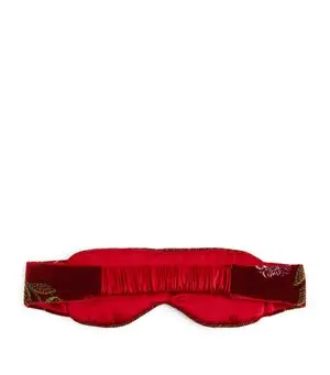 DANIEL HANSON Silk Embroidered Sleep Mask