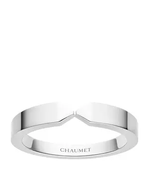 CHAUMET Platinum Triomphe De Wedding Band - Silver