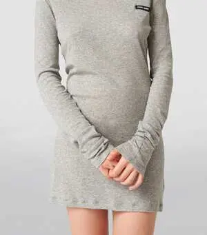 Miu Miu Ribbed Mini Dress