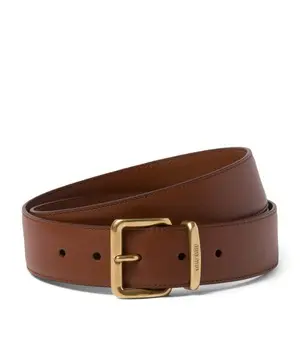 Miu Miu Leather Belt Brown