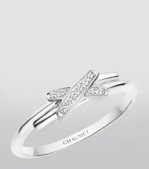 CHAUMET White Gold And Diamond Link Ring