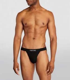 TOM FORD Logo Jock Strap - Black