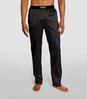 TOM FORD Stretch Silk Pyjama Bottoms - Black