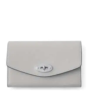 Mulberry Medium Leather Darley Wallet Grey
