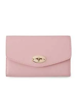 Mulberry Medium Leather Darley Wallet Pink