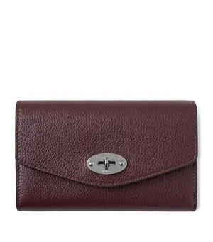 Mulberry Medium Leather Darley Wallet Red