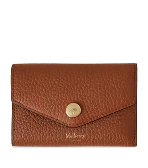 Mulberry Leather Folded Wallet Brown