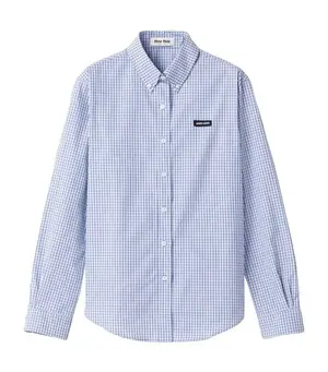 Miu Miu Check Shirt - Blue