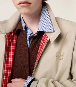 Miu Miu Check Shirt - Blue