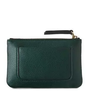Mulberry Logo Plaque Coin Pouch - Green
