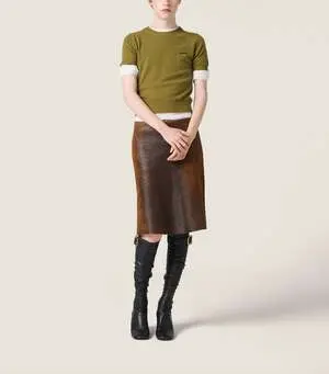 Miu Miu Cashmere Logo Sweater - Green