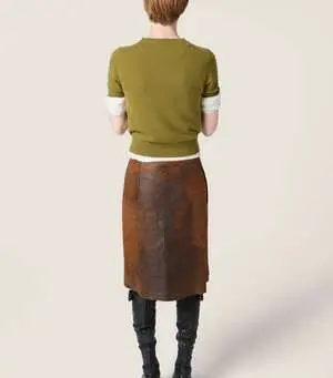 Miu Miu Cashmere Logo Sweater - Green