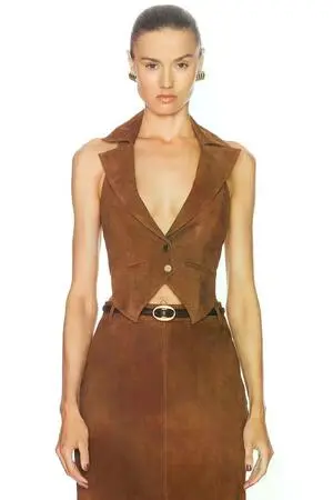 Retrofete Draped Vests For Women