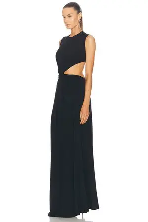SID NEIGUM Twisted Cutout Maxi Dress