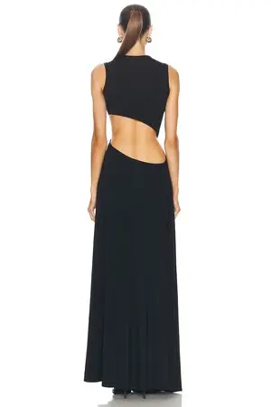 SID NEIGUM Twisted Cutout Maxi Dress
