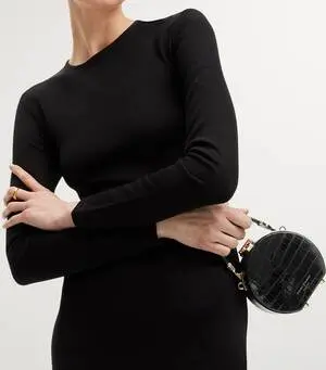 ASPINAL OF LONDON Micro Hat Box Bag - Black