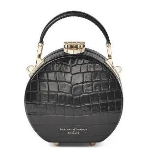 ASPINAL OF LONDON Micro Hat Box Bag - Black