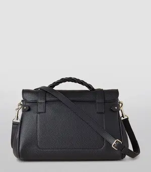 Mulberry Leather Alexa Crossbody Bag - Black