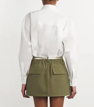 Maje Leather Clover Belt - Gold