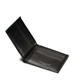 ASPINAL OF LONDON Leather Bifold Wallet - Black