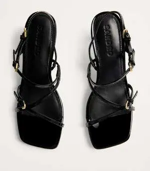 Sandro Leather Heeled Sandals