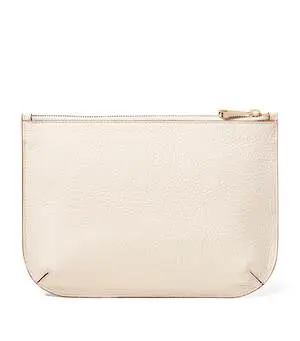 ASPINAL OF LONDON Large Leather Ella Pouch - Neutral