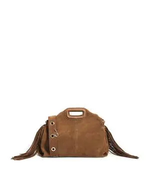Maje Miss M Suede Shoulder Bag
