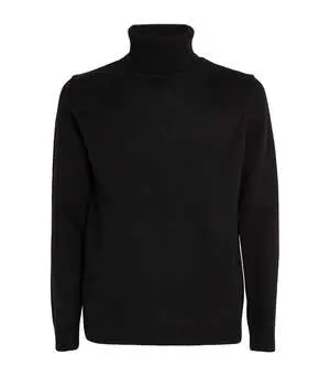 Sandro Wool-blend Rollneck Sweater - Black