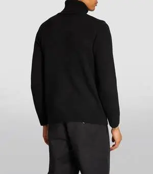 Sandro Wool-blend Rollneck Sweater - Black