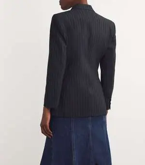 Sandro Striped Double-breasted Blazer