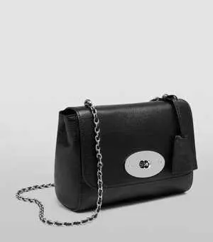 Mulberry Leather Lily Shoulder Bag - Black