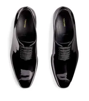 TOM FORD Ganni Patent Leather Formal Shoes - Black