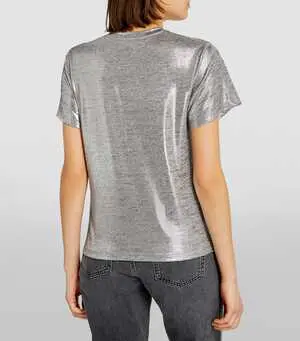 Maje Metallic Relaxed T-shirt - Black