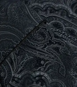 DANIEL HANSON Paisley Silk-lined Smoking Jacket