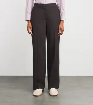 Claudie Pierlot Wool-blend Straight Trousers