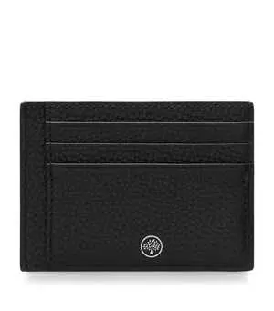 Mulberry Grained Leather Card Holder - Black