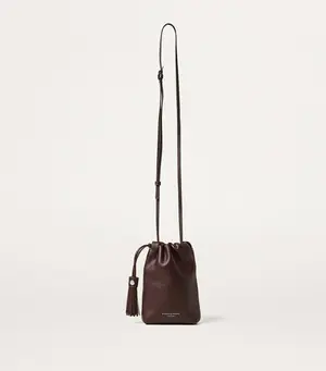 ASPINAL OF LONDON Leather Hudson Cross-body Bag - Red