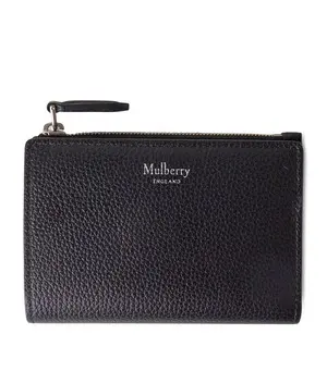 Mulberry Bifold Zipped Continental Wallet - Black