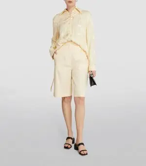 Sandro Linen-cotton Bermuda Shorts