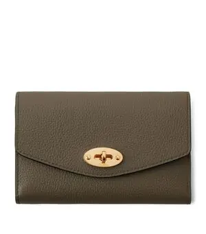 Mulberry Mulberry Medium Leather Darley Wallet Green