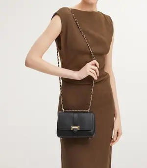 ASPINAL OF LONDON Small Leather Lottie Cross-body Bag