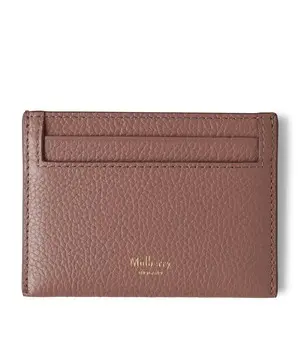 Mulberry Leather Card Holder Pink