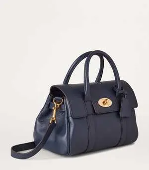 Mulberry Small Leather Bayswater Satchel - Blue