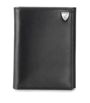 ASPINAL OF LONDON Leather Trifold Wallet - Black