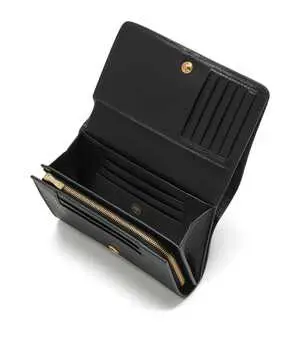 Mulberry Leather Medium Continental Wallet - Black