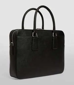 Sandro Leather Briefcase - Black